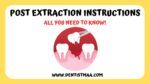 Post Tooth Extraction Instructions: All You Need To Know - DentistMaa