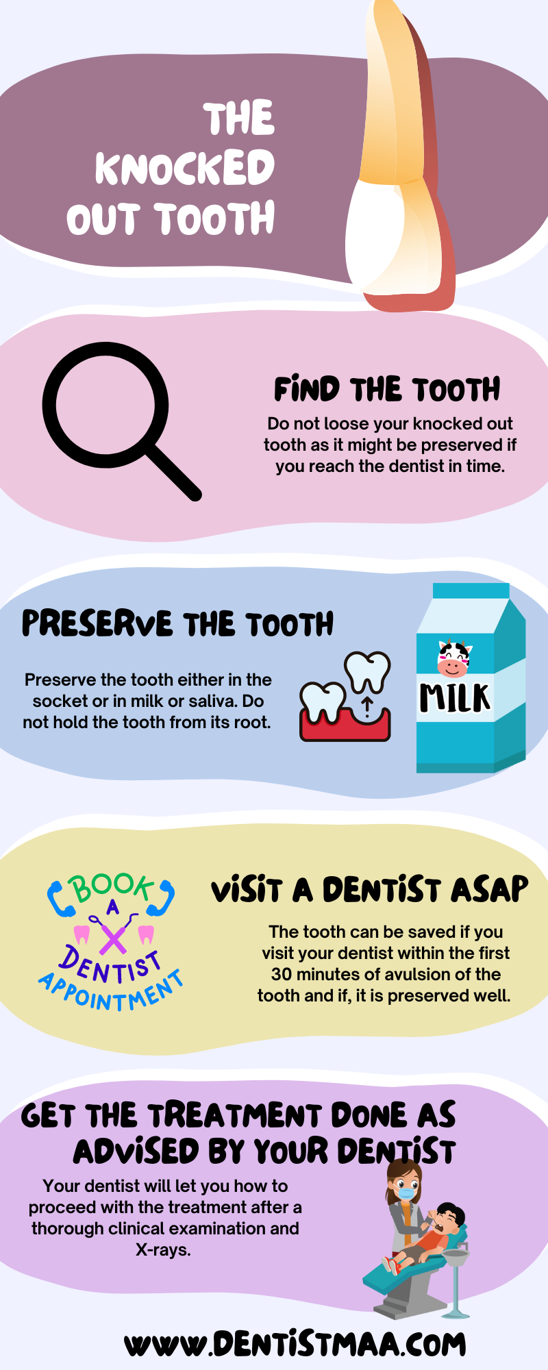 What To Do When a Tooth is Knocked Out: Easy First Aid Tips - DentistMaa
