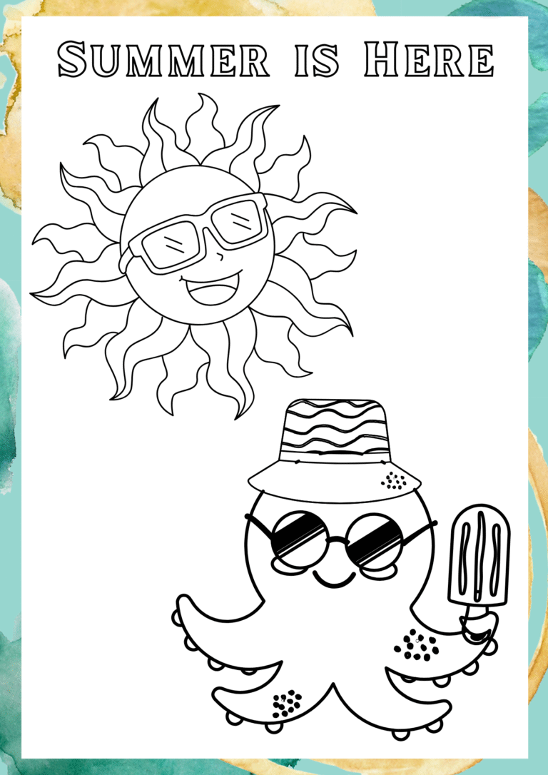 summer coloring pages printable
