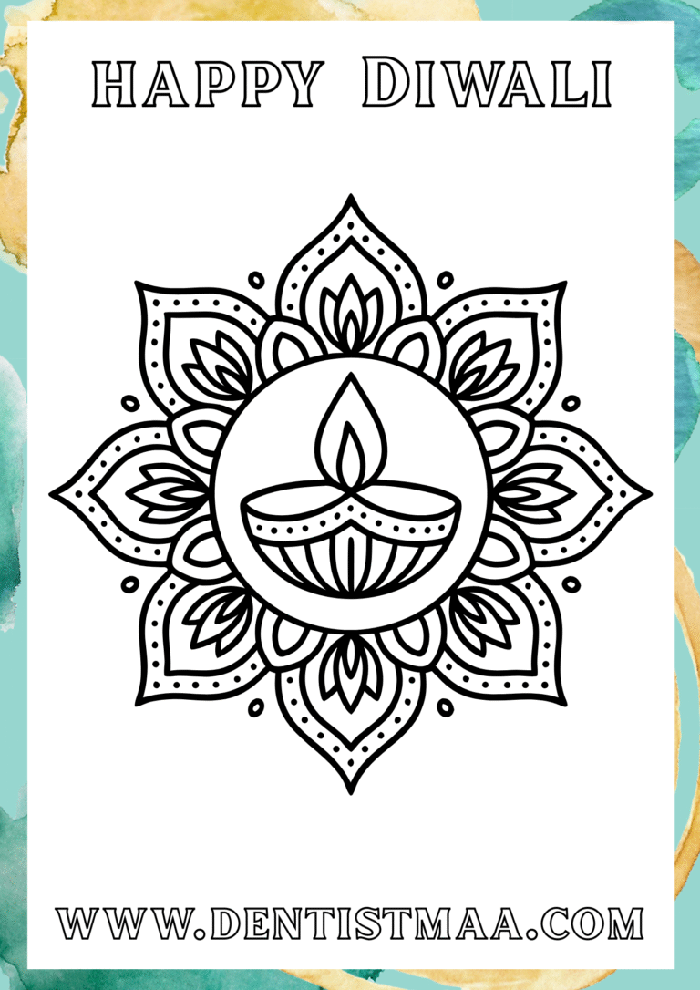 Diwali Coloring Pages - DentistMaa